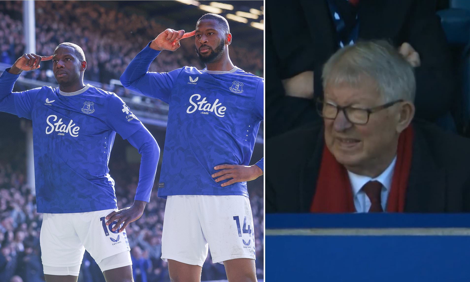 Cameras catch Sir Alex Ferguson's reaction to Man United's awful first ...