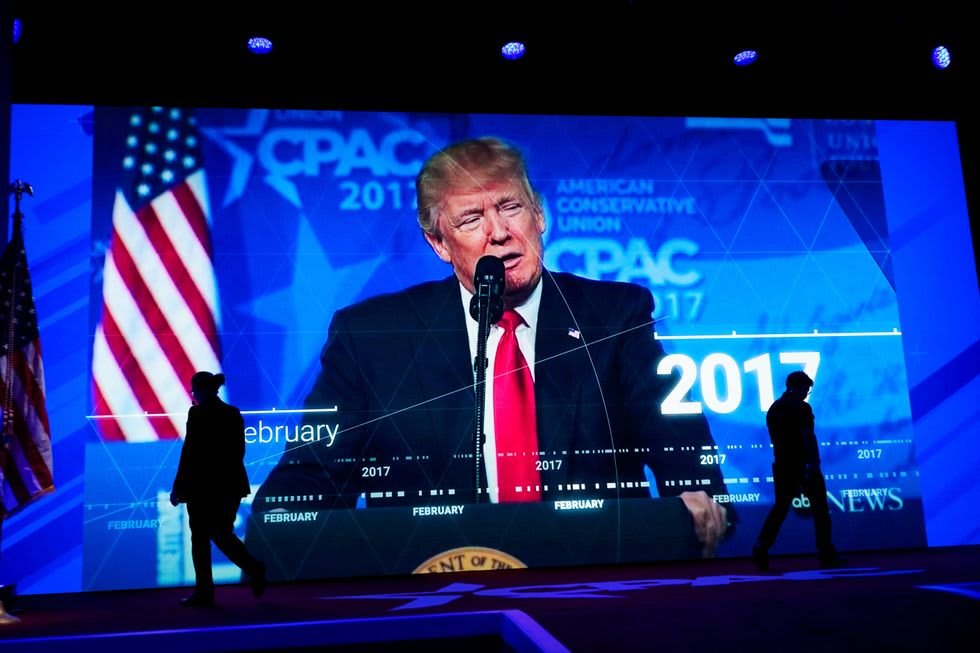 'Caesar figure': MAGA die-hards pushing 3rd Trump term met with CPAC ...