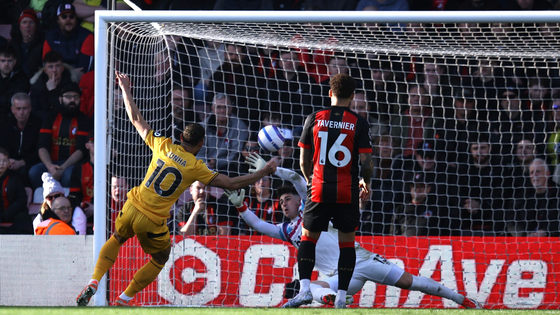 Bournemouth 0-1 Wolves: Red card, Cunha seals huge win for strugglers