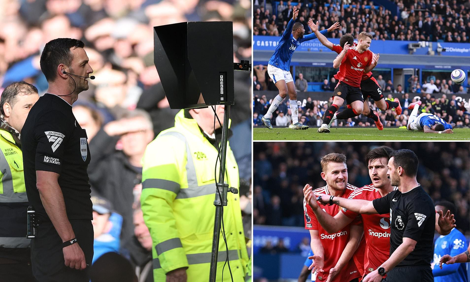Fans react to 'disgraceful' VAR decision as Everton are denied a late ...