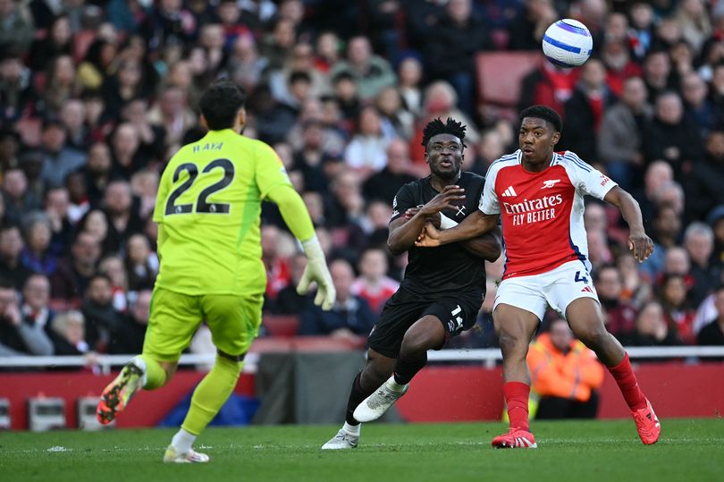 Arsenal issues mount in Liverpool title race after Myles Lewis-Kelly ...