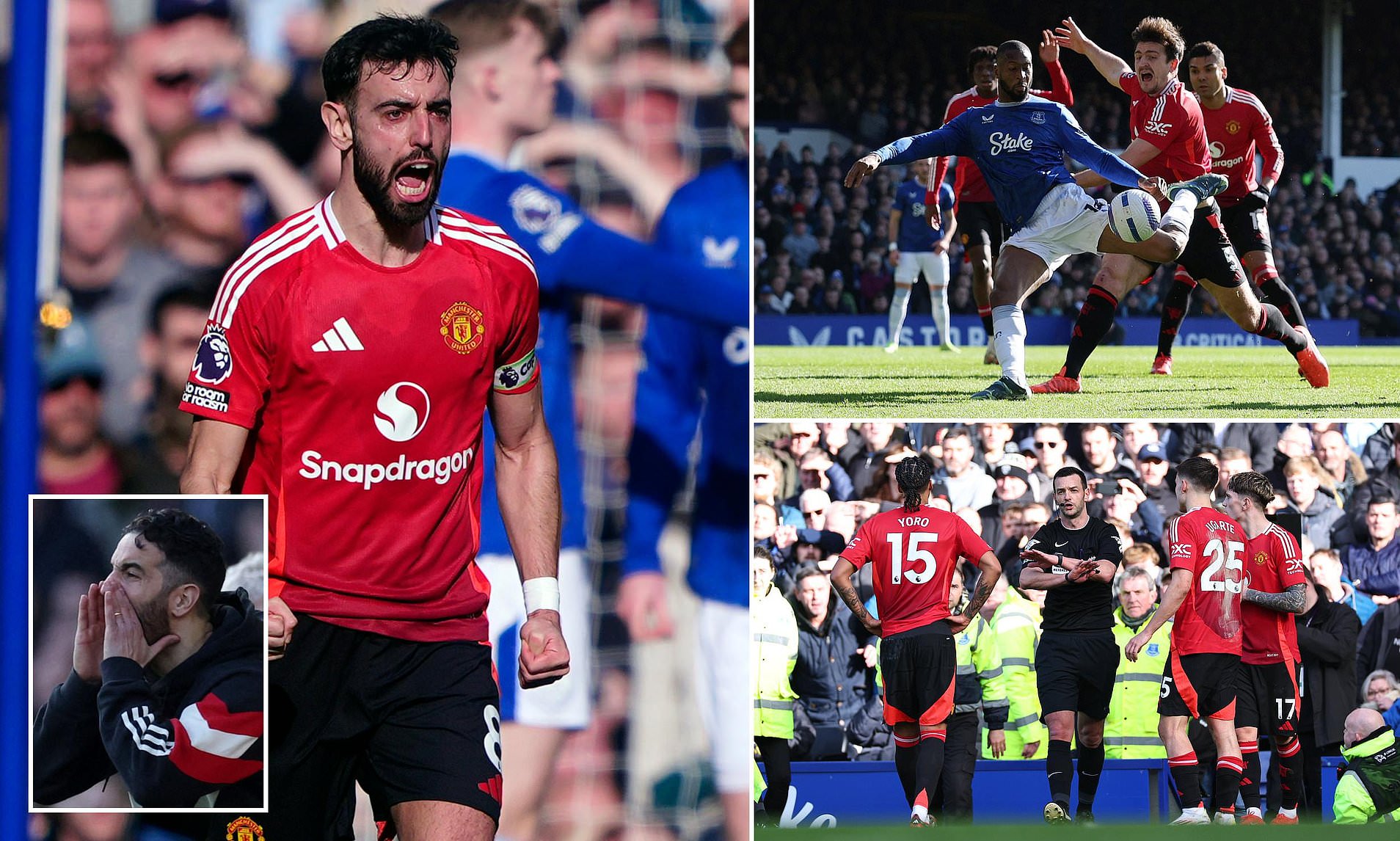 Everton 2-2 Man United: Bruno Fernandes's stunning free-kick sparks ...