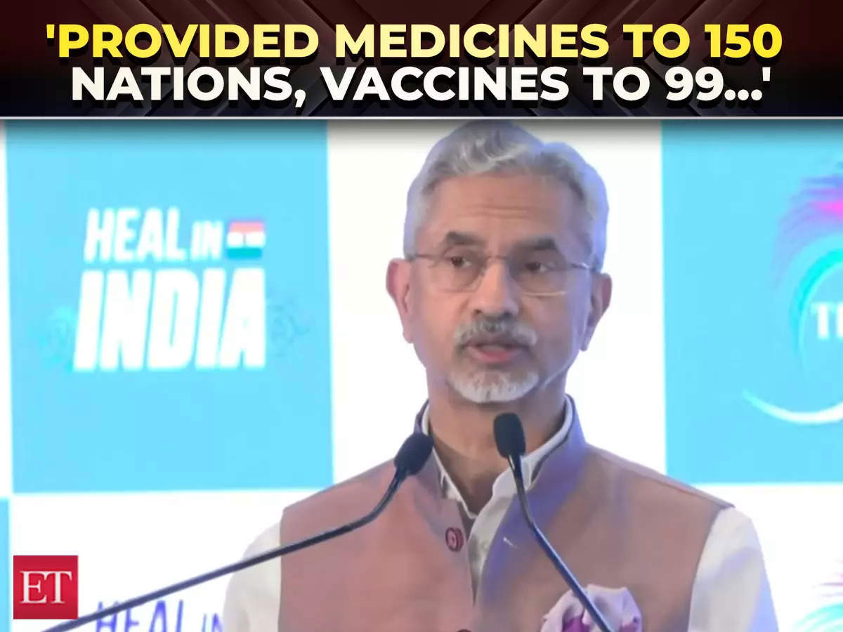 EAM Jaishankar highlights India’s medical prowess 'Provided medicines ... EAM Jaishankar highlights India’s medical prowess 'Provided medicines ...