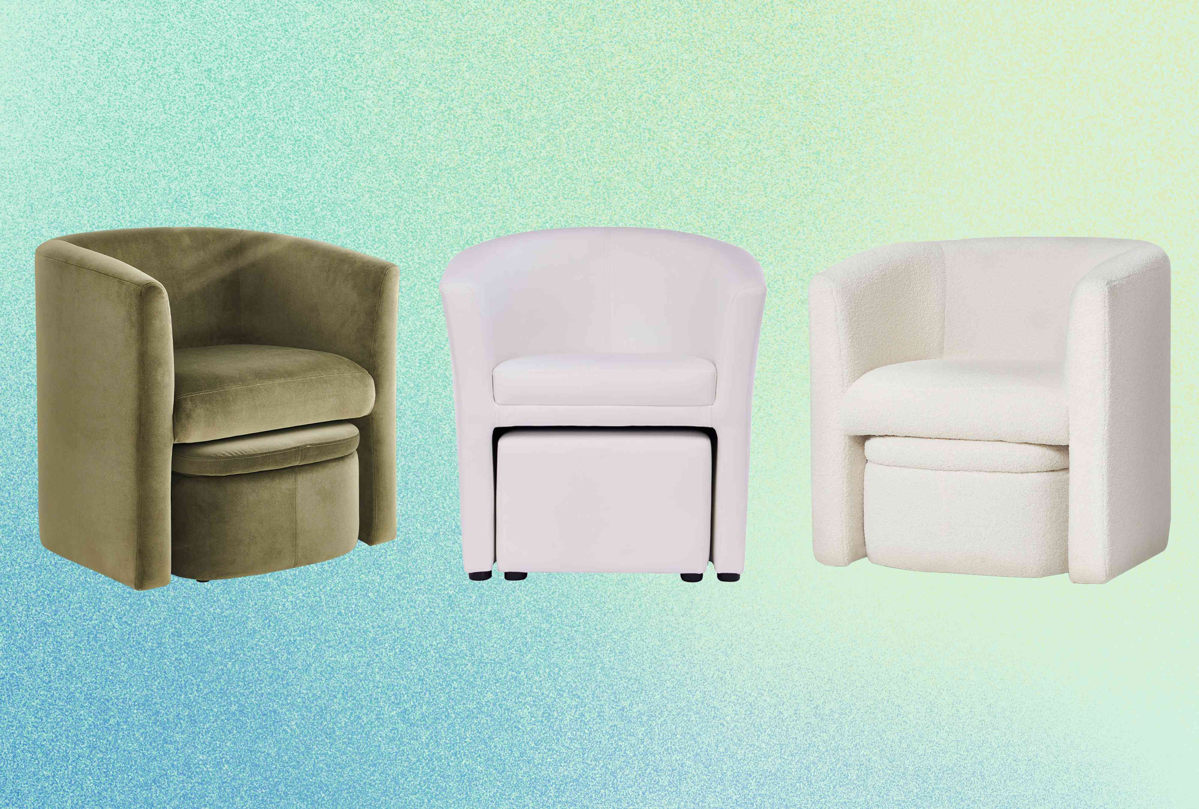These 7 Accent Chairs With Storable Ottomans Are Ideal for Small Spaces ...