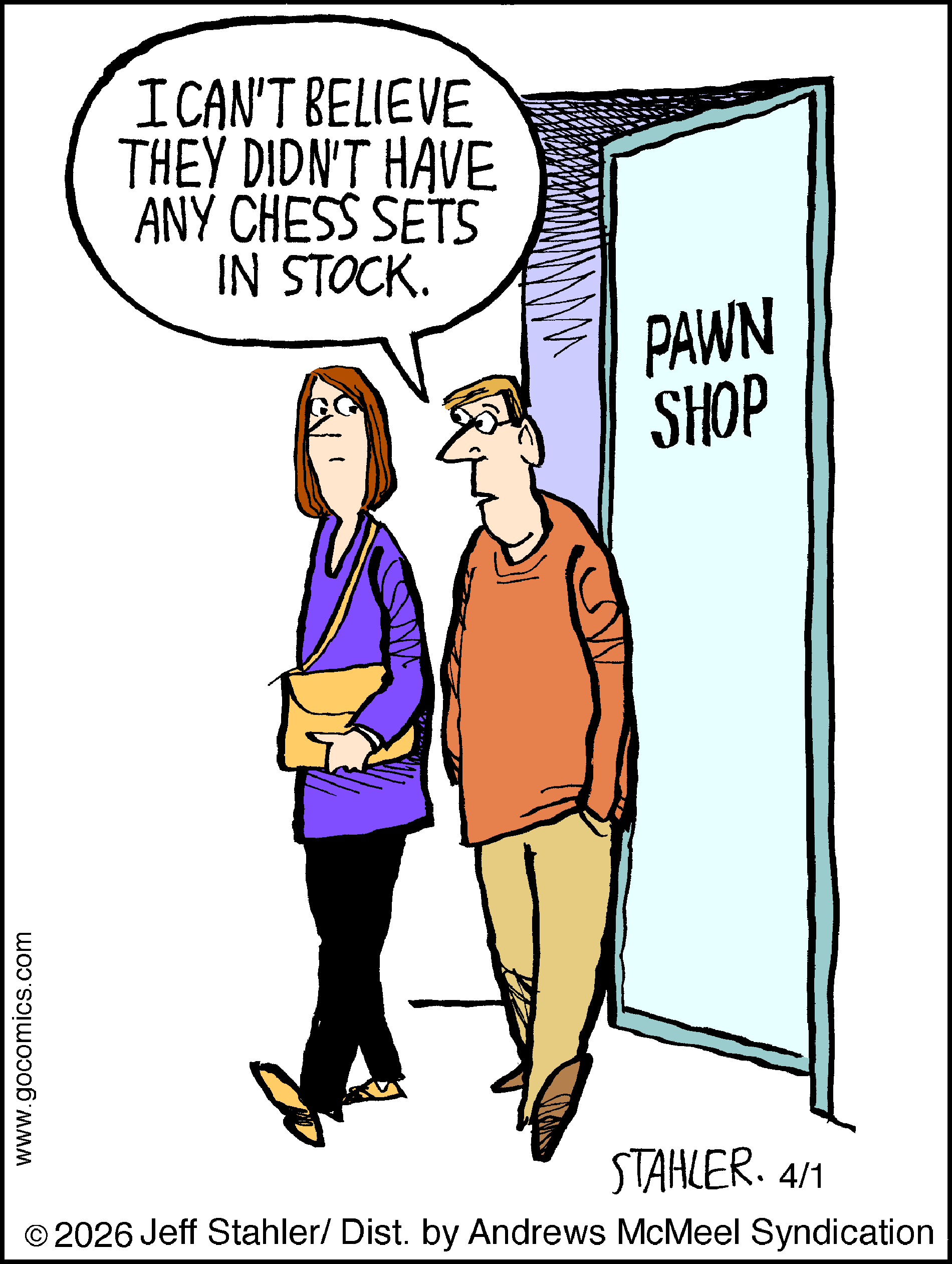 Moderately confused by Jeff Stahler