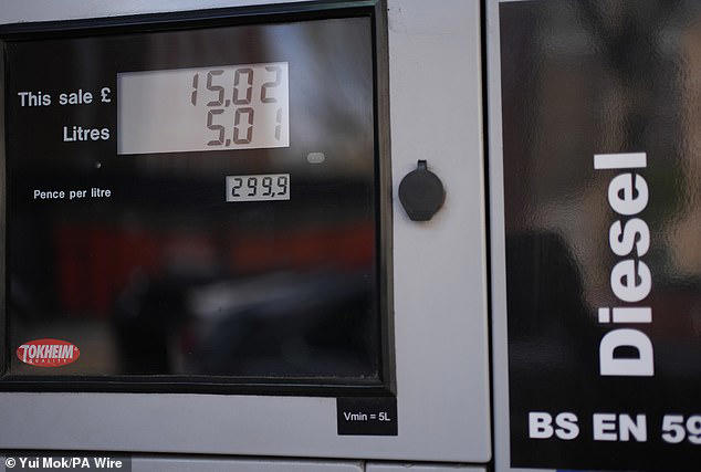 Pump prices rise at record rate as Iran war bites - with diesel at one ...
