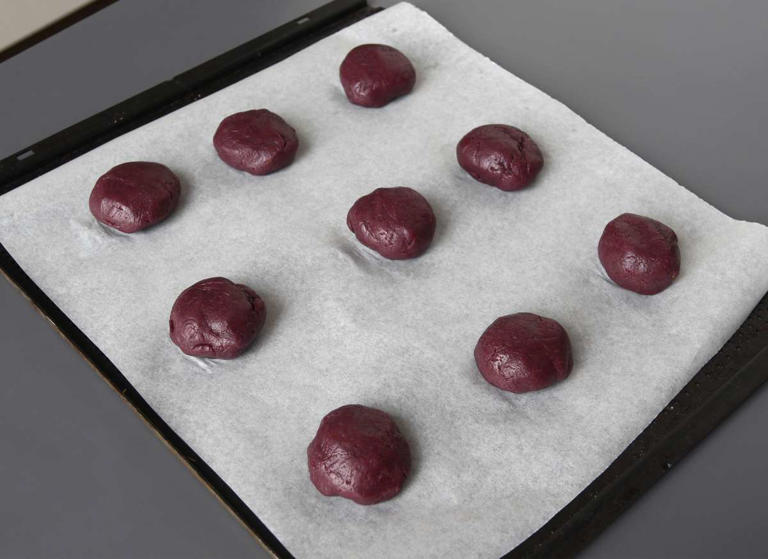 Mochi Cookies mit Ube