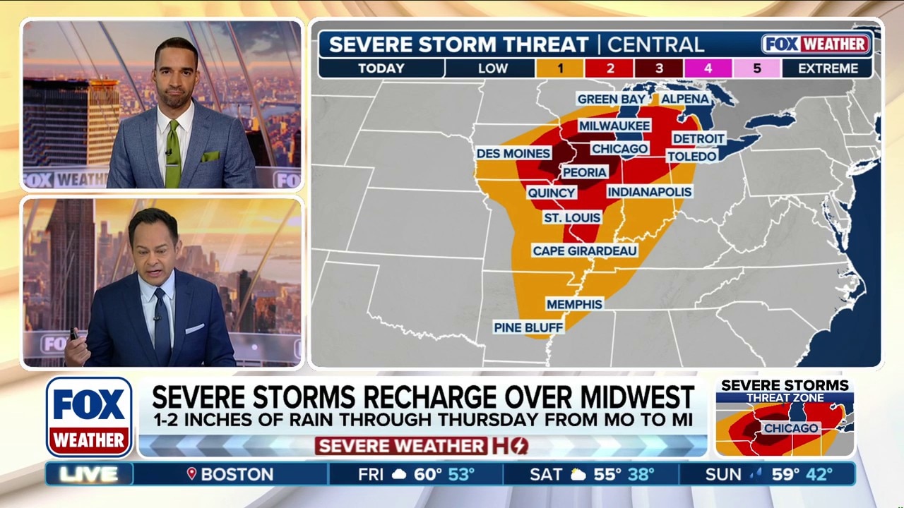 Chicago faces threat of strong tornadoes as severe storms set to blast ...