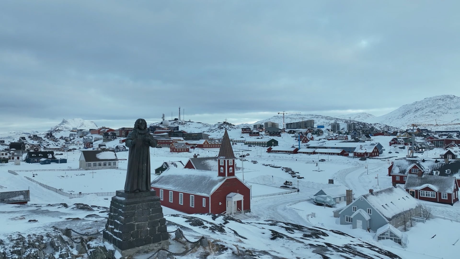 Nuuk: Drone tour of Greenland's capital and most populous city