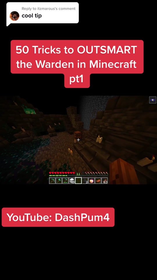 Reply to @itzmarous more warden/ancient city tricks here! #minecraft