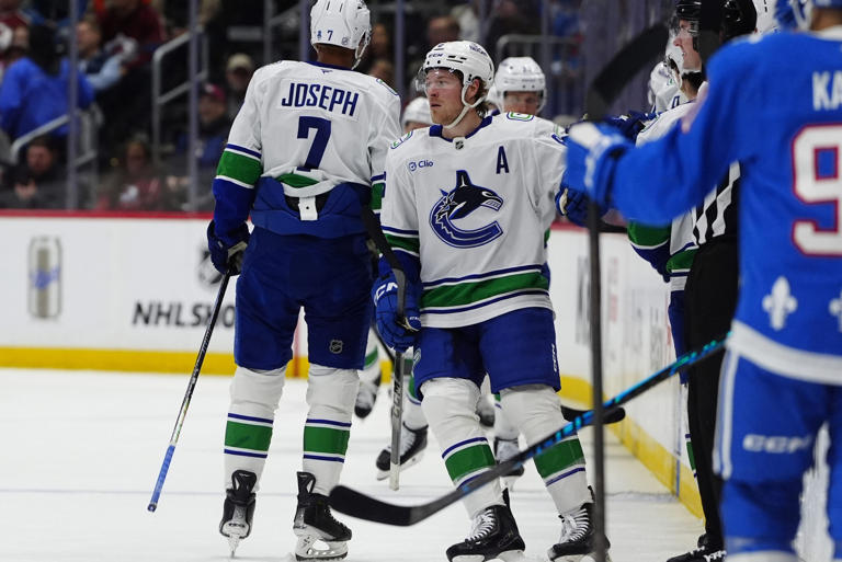 Brock Boeser scores a hat trick as Canucks beat Avalanche 8-6