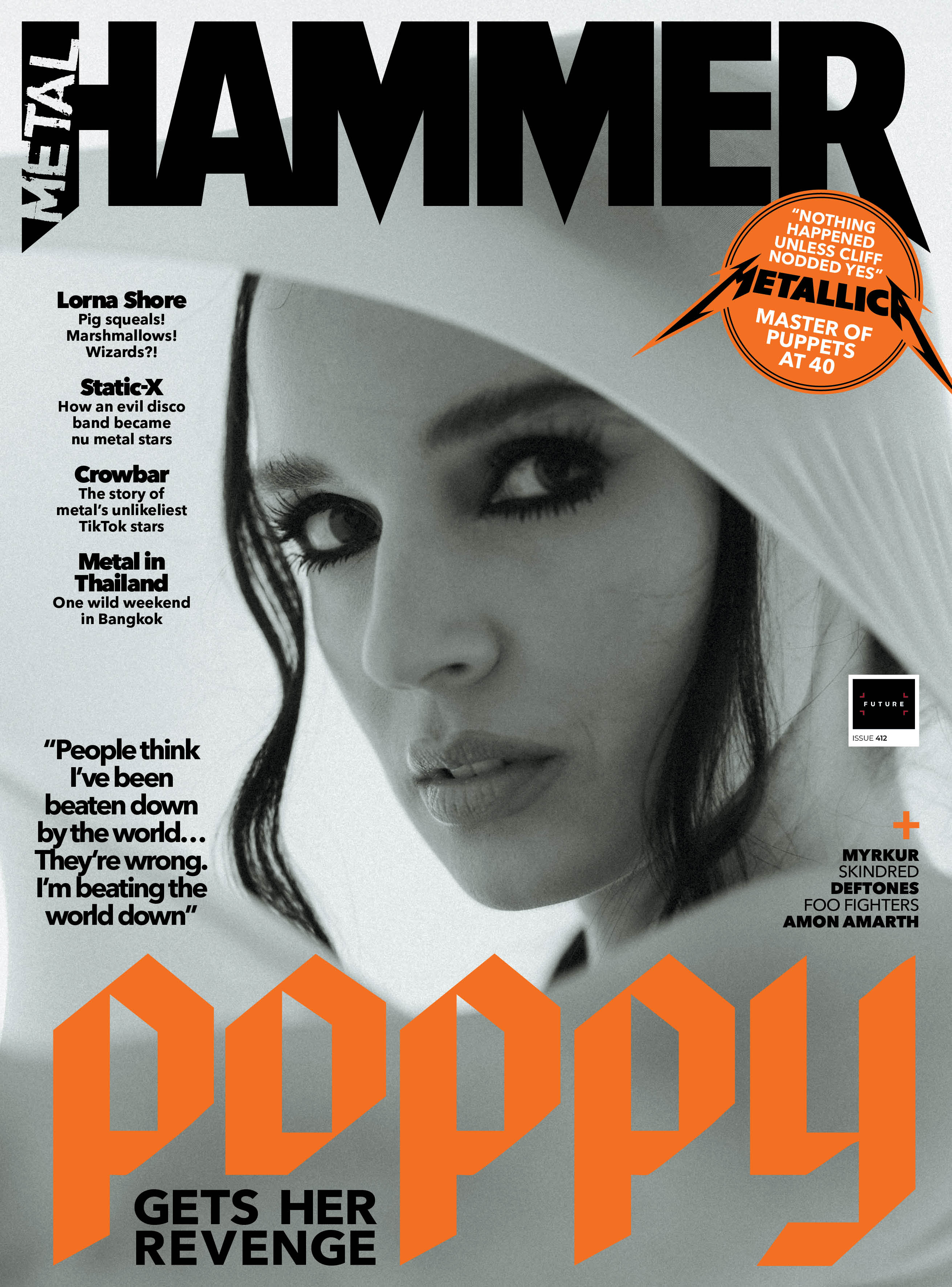 Poppy is on the cover of the new issue of Metal Hammer with an ...