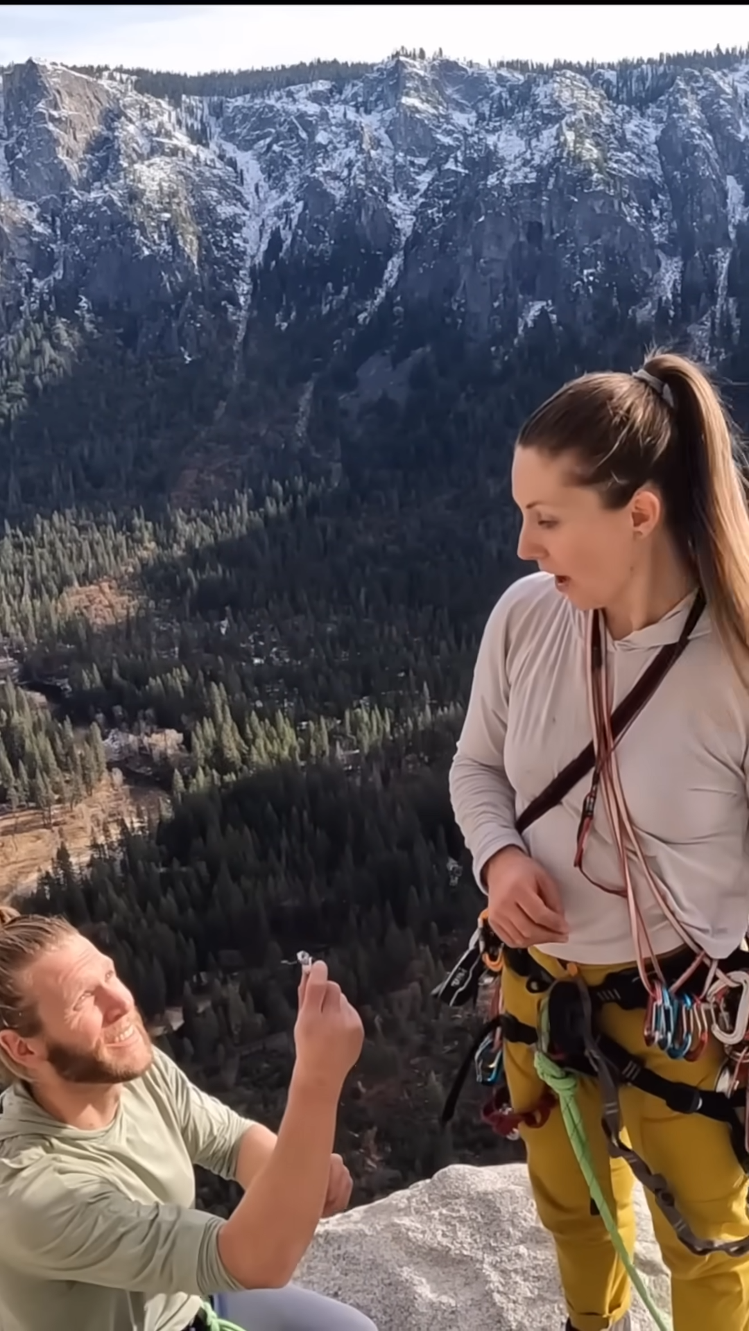 He proposed 300 feet in the air