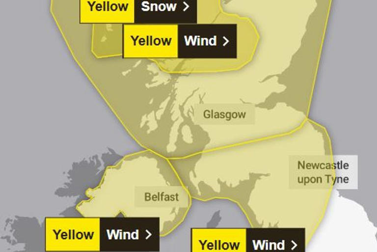 Full list of UK areas to be hit by Storm Dave over Easter weekend