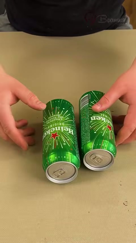 DIY welder made from beer cans #diy #beer #cans #welder #trick