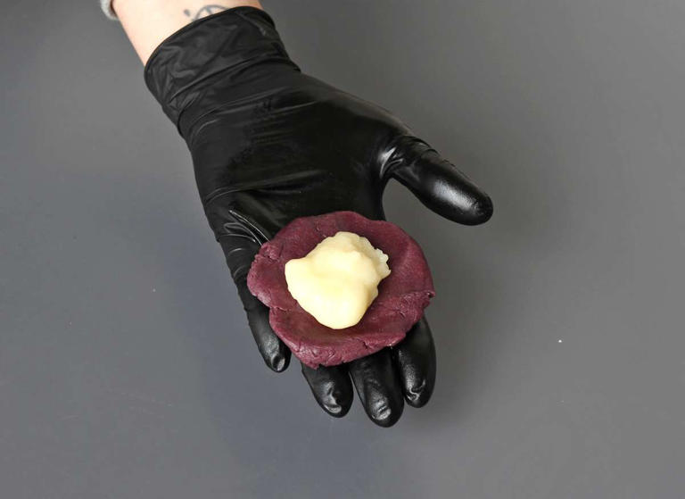 Mochi-kakor med ube