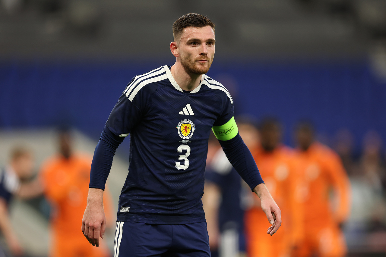 Andy Robertson becomes Scotland's second most-capped player
