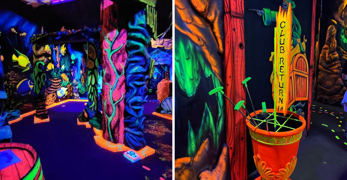 The coolest glow-in-the-dark mini golf course is right here in Oregon ...