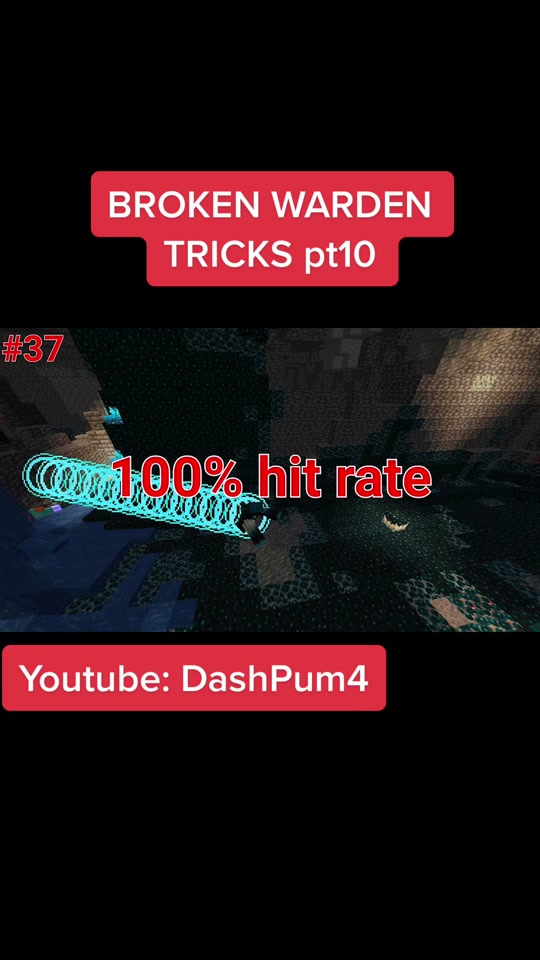 THE MOST BROKEN WARDEN TRICKS IVE FOUND! #minecraft #hardcoreminecraf...