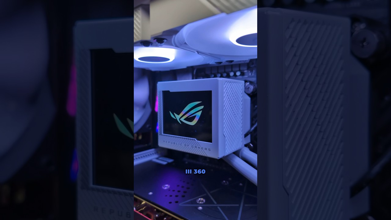 The ASUS ROG Ryujin III 360 ARGB White Edition liquid CPU cooler!