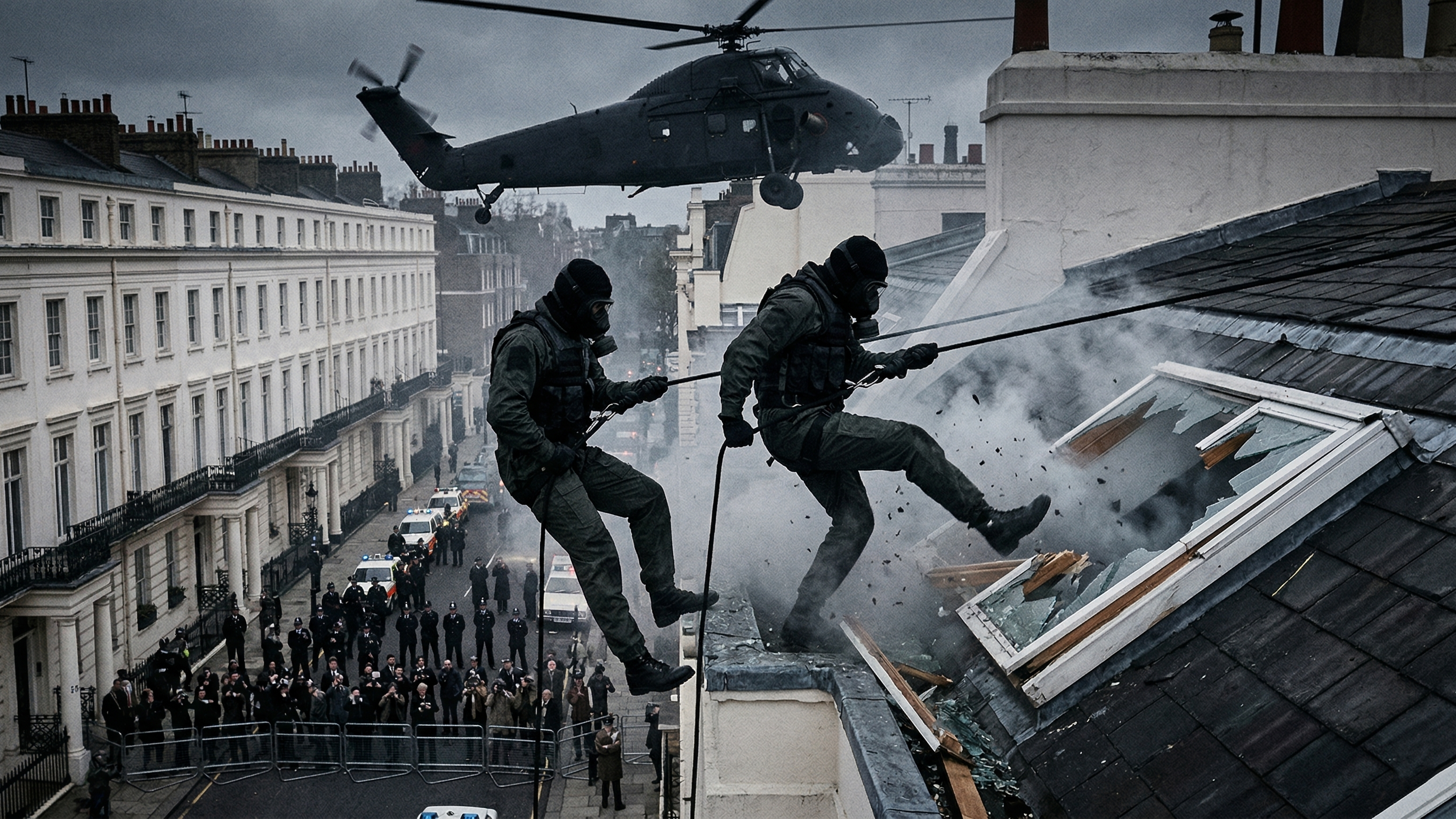 Iran embassy crisis peaks - then SAS crash through the roof