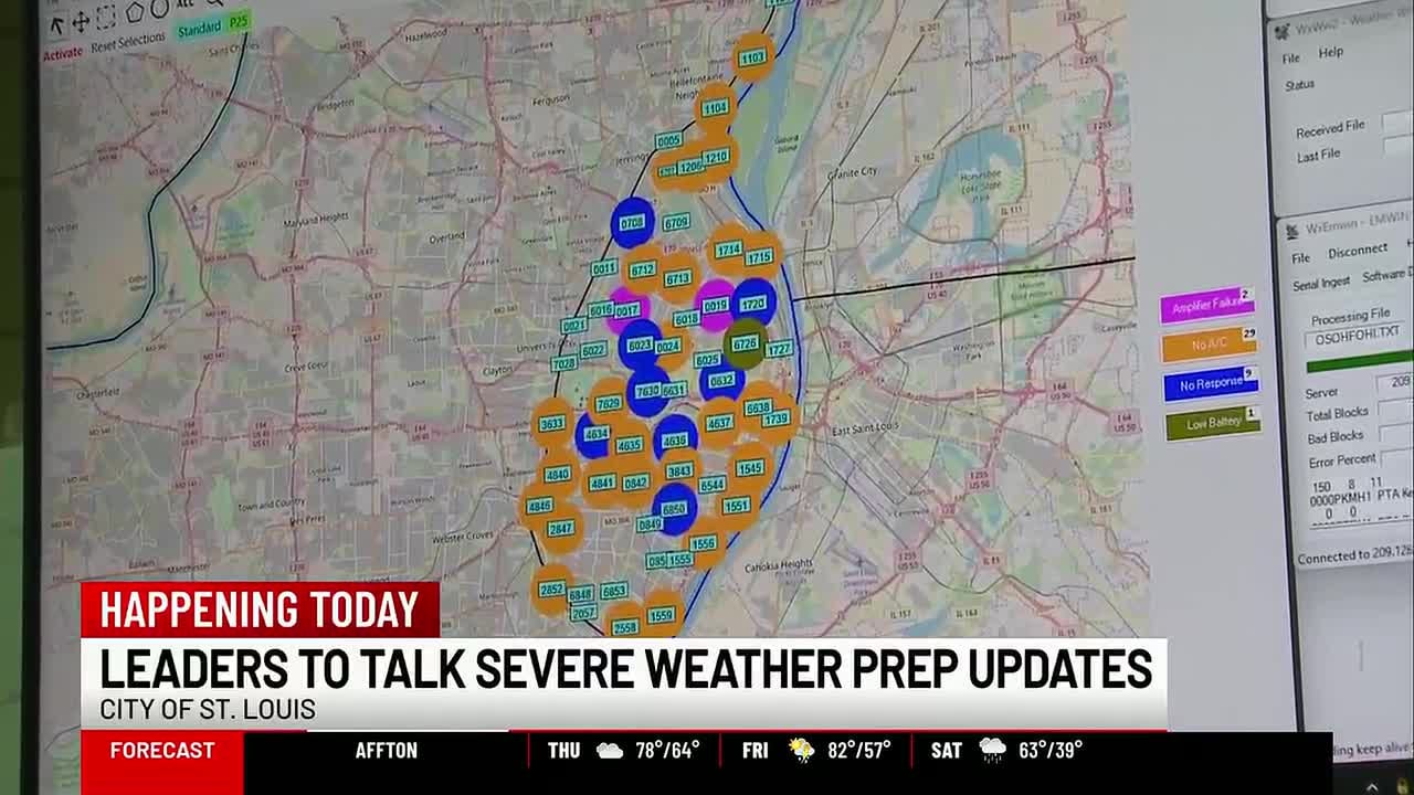 City leaders to outline severe-weather preparations at St. Louis Fire HQ