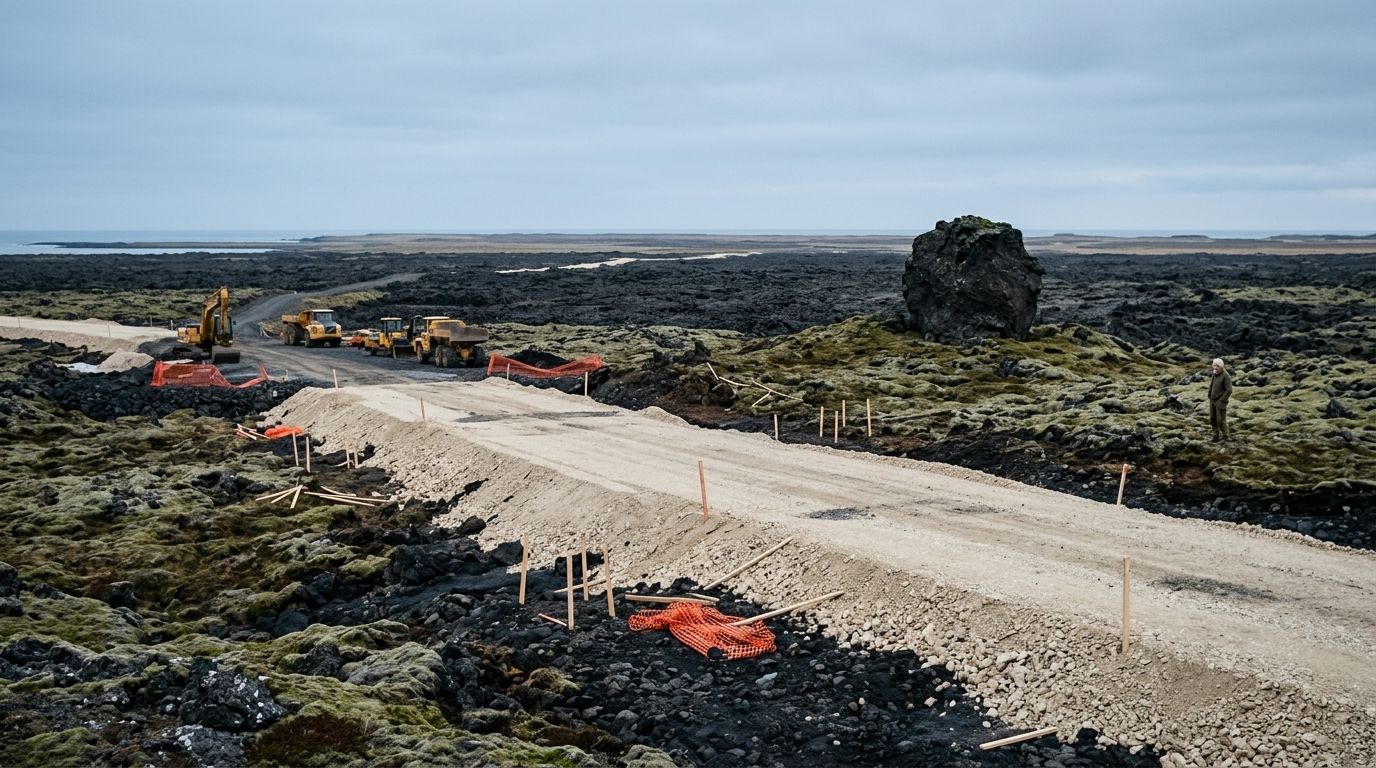 How a road yielded to elves in Iceland