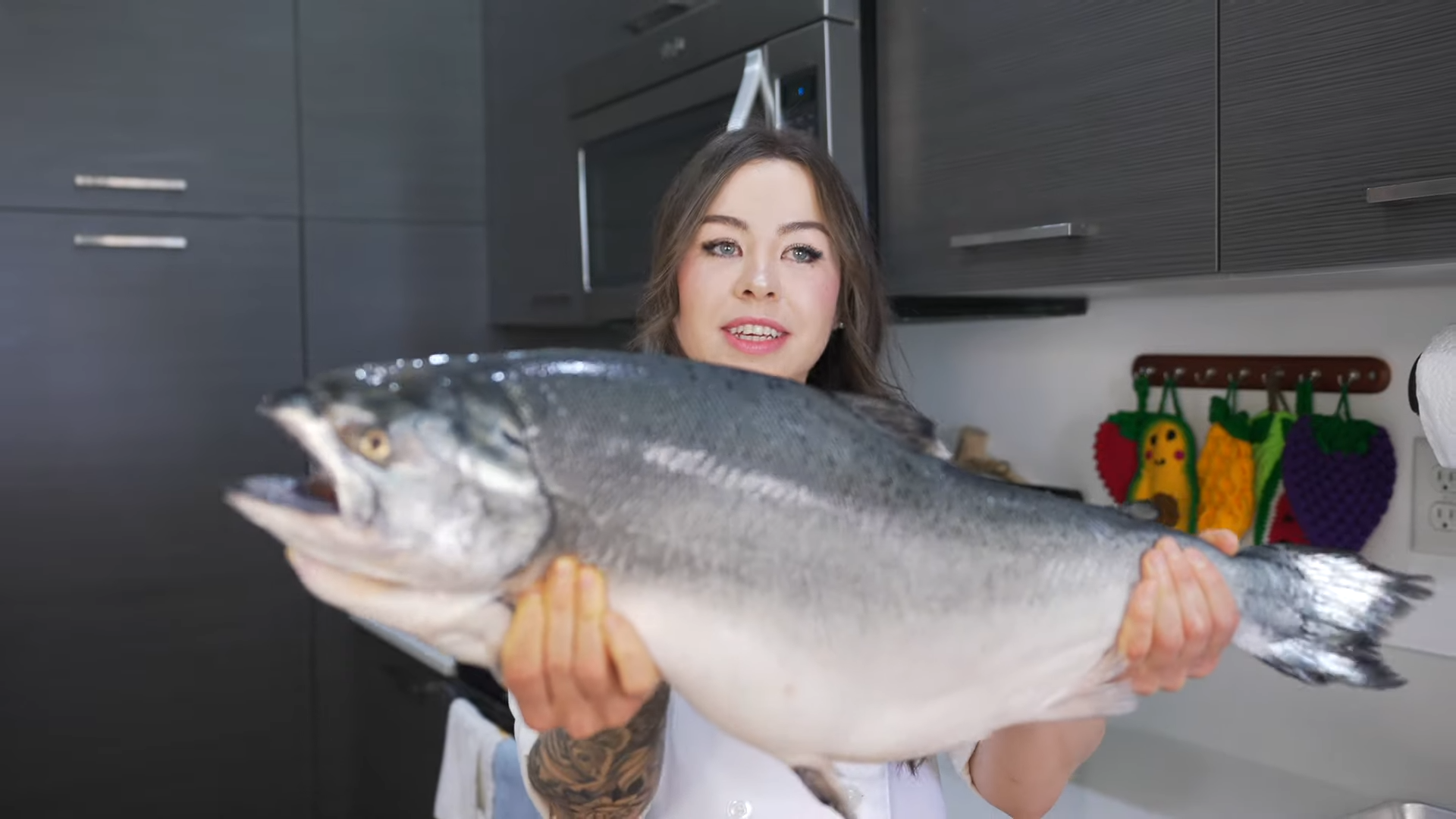 Who needs a restaurant when this 10 pound salmon gets a three-course makeover