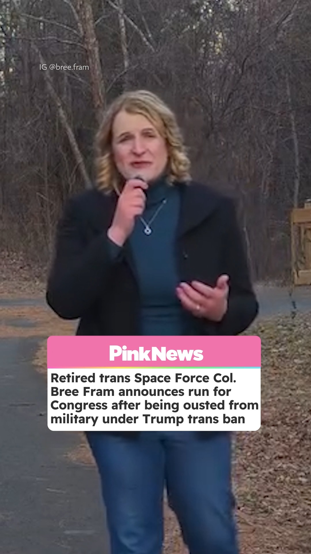 Space Force Col. Bree Fram, forced out under Trump's trans military ban ...
