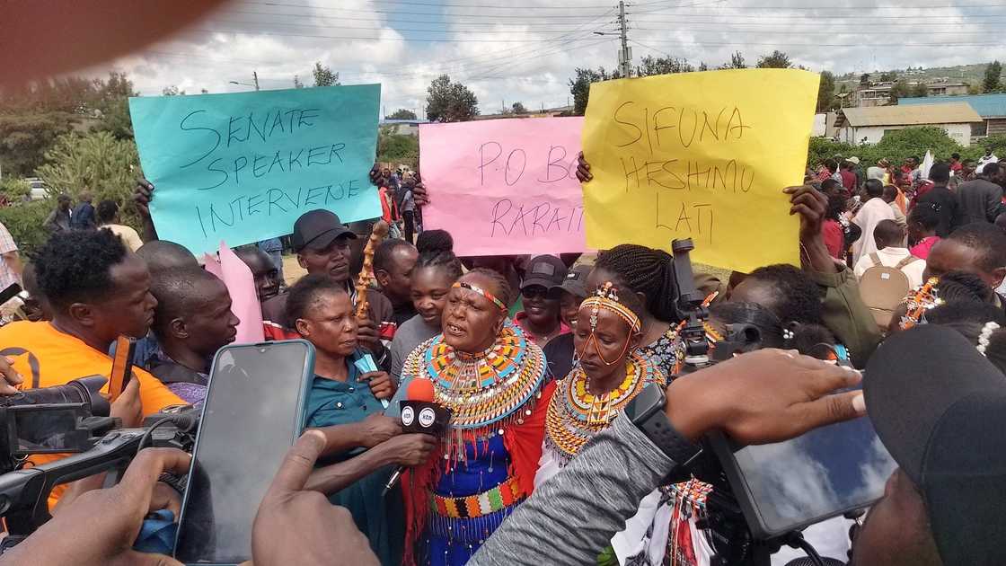 Lati Lelelit: Samburu residents protest, defend governor after senate clash