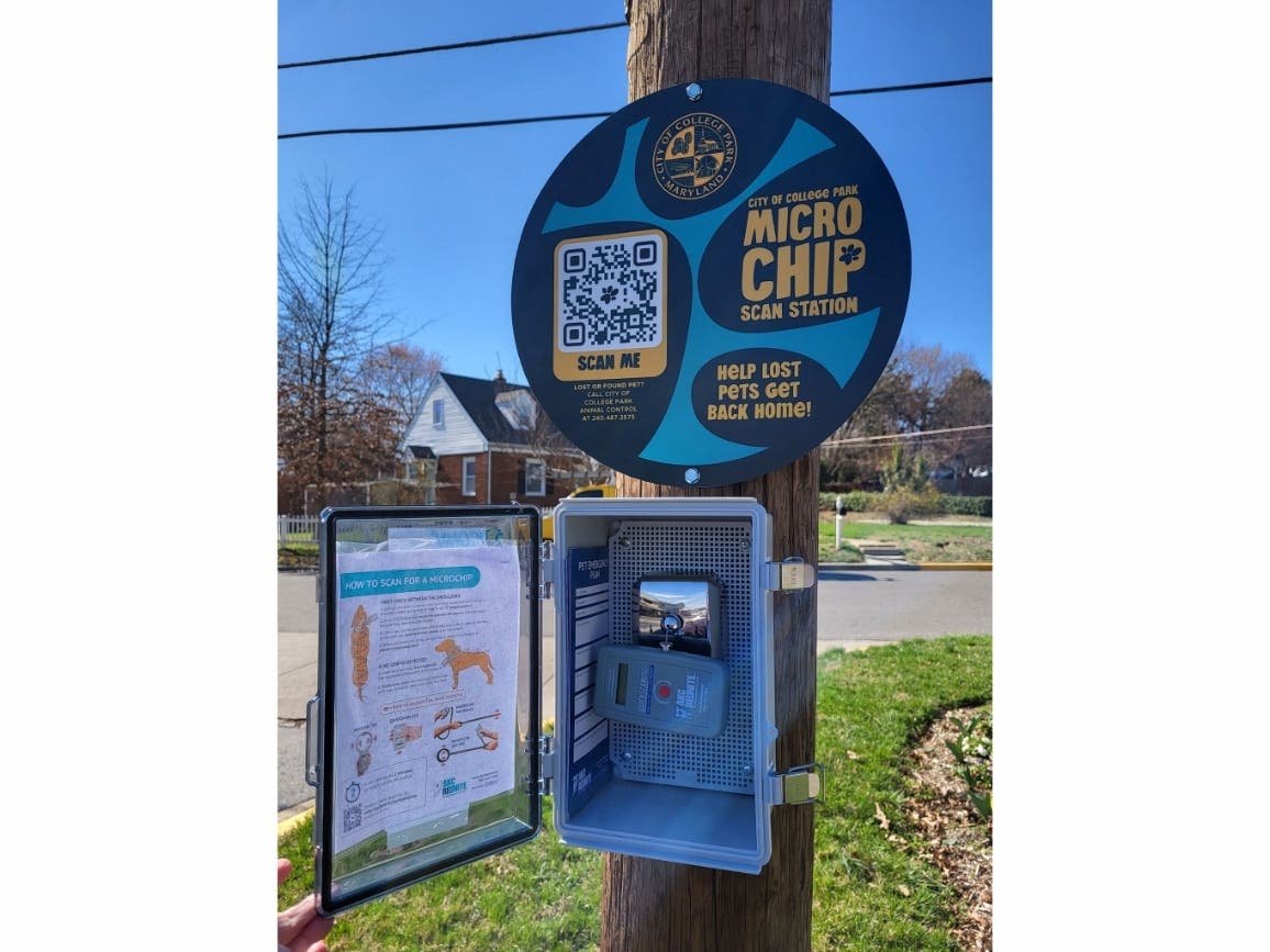 Microchip scanning stations installed in College Park
