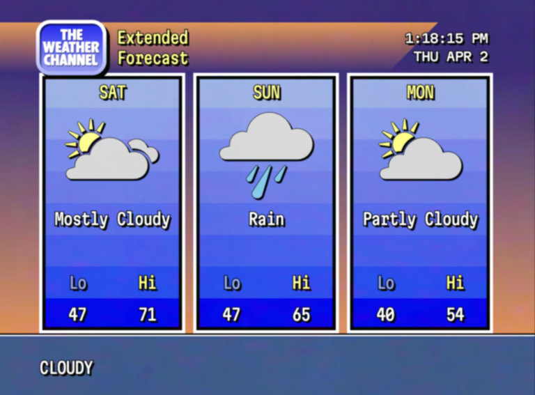 Weather Channel launches new online site with original TV cable style