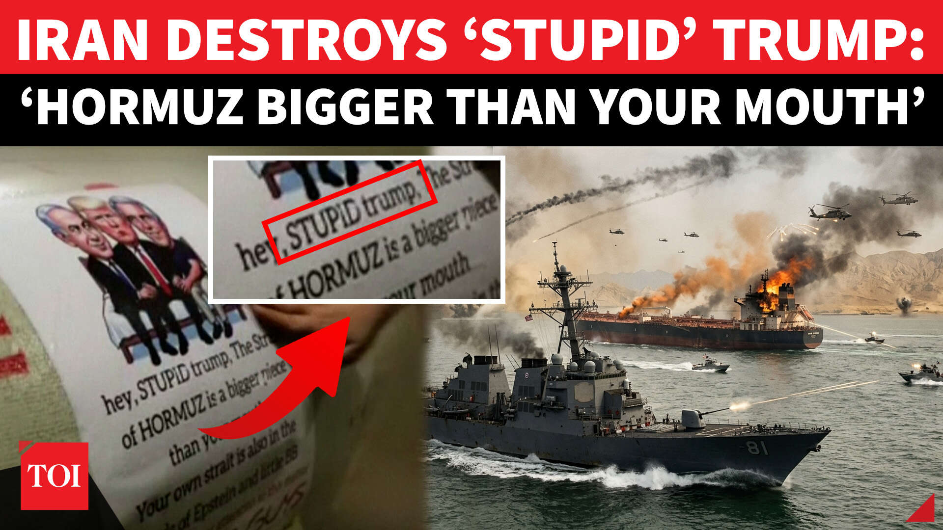'Hey, Mr. Stupid': Iran's chilling 'missile message' to Trump ...