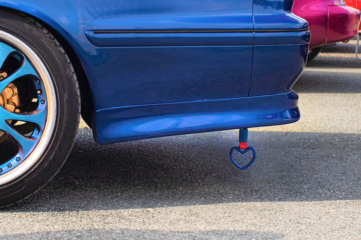 If you see a heart with horns hanging on a car, here’s what it means