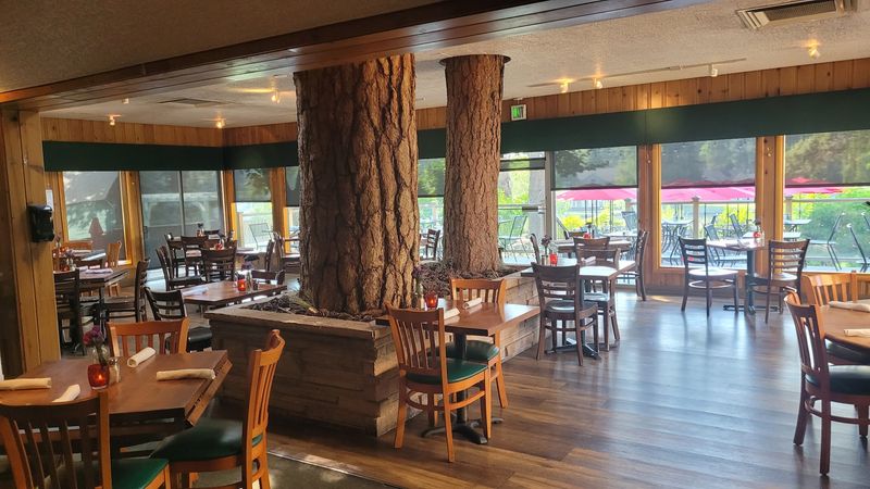 This historic 1936 Oregon restaurant has giant pine trees growing right ...