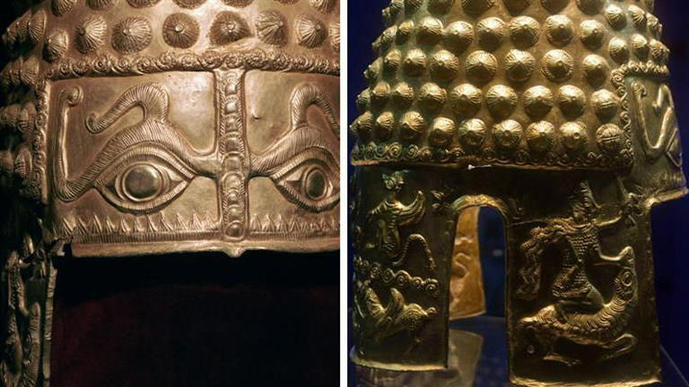 Ancient golden helmet recovered over a year after Dutch museum heist