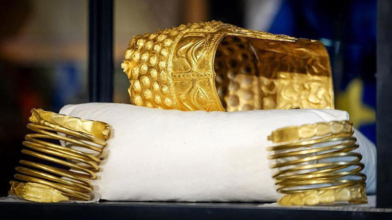 Ancient golden helmet recovered over a year after Dutch museum heist