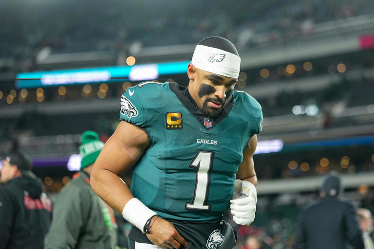 Did Jalen Hurts post about Jaxson Dart's Trump intro on Instagram?