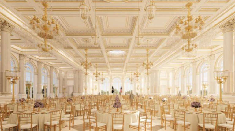 AOC calls Trump ballroom 'ornate castle', opposes funding as his plan ...
