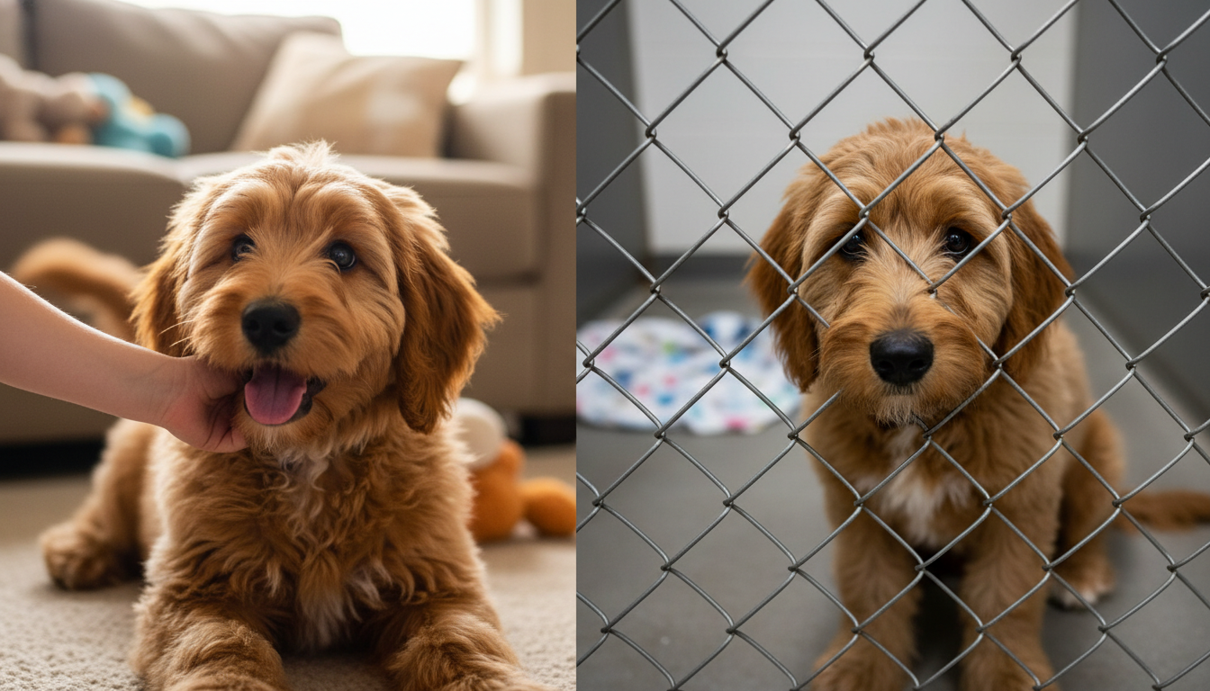 Scared puppy left heartbroken after third return to shelter in 11 months