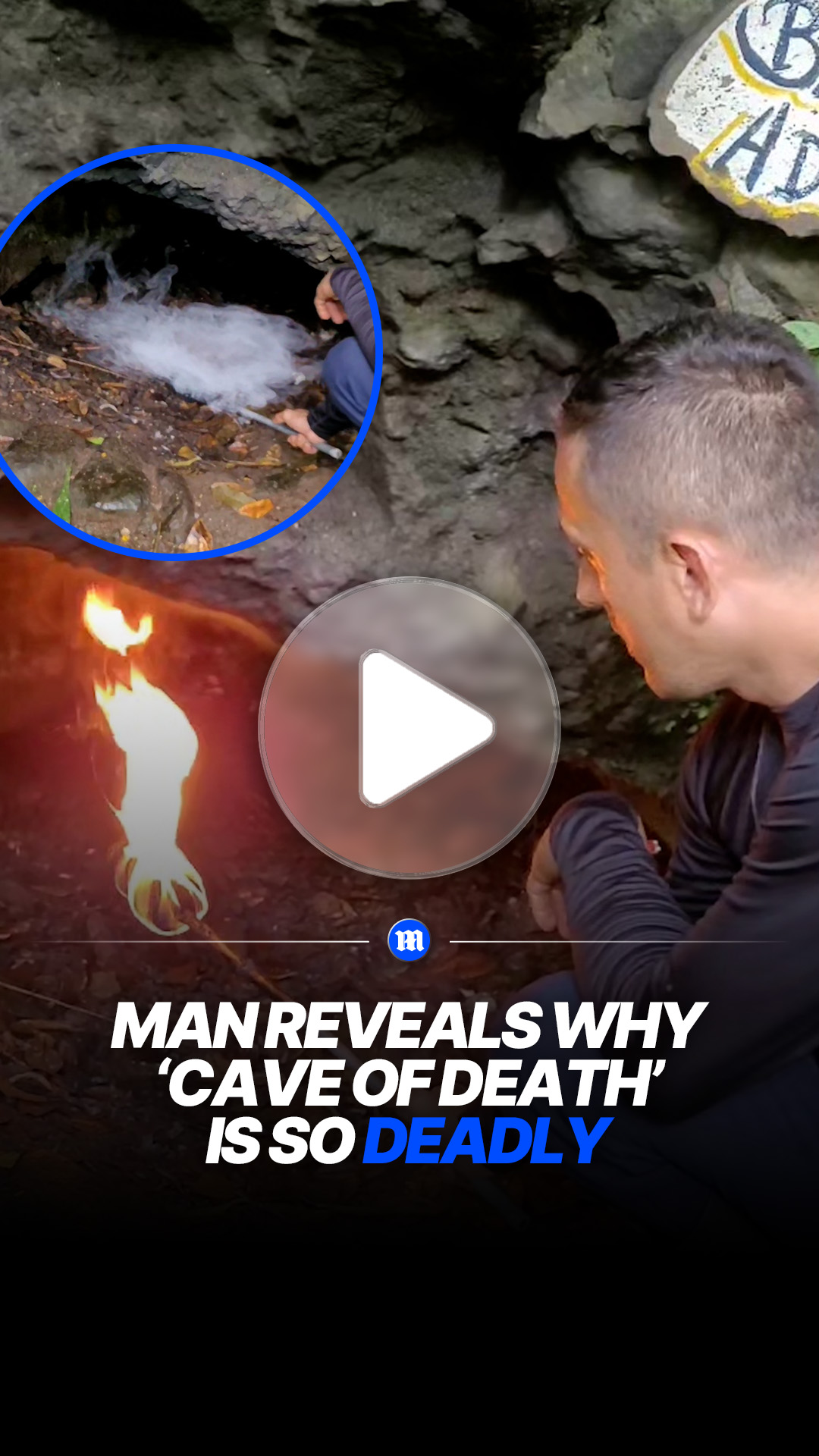 Man explores dangerous cave known for extreme conditions