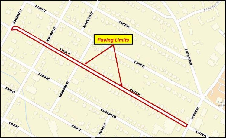 City of Washington to close streets for paving