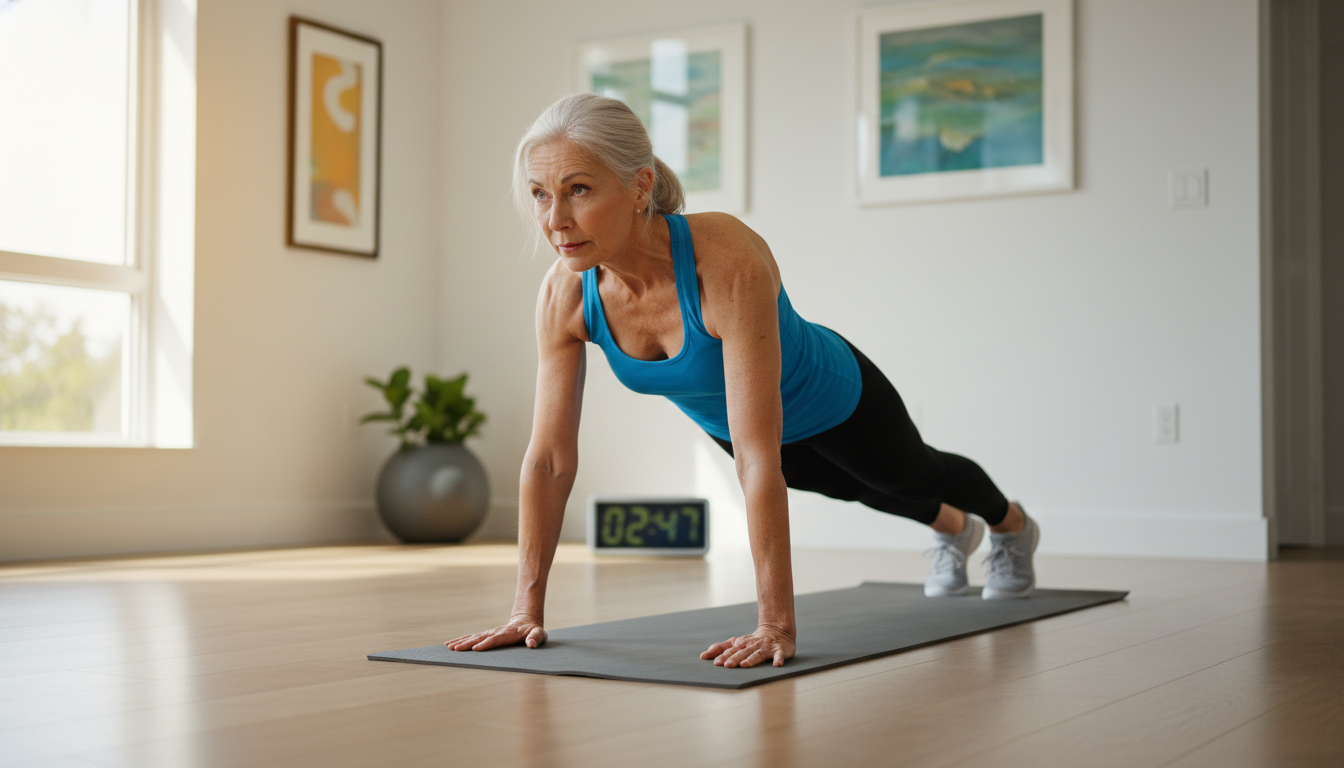 If you can hold a plank this long after 40, your core strength is ...