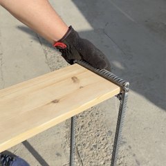 Creative backyard chair from a senior welder