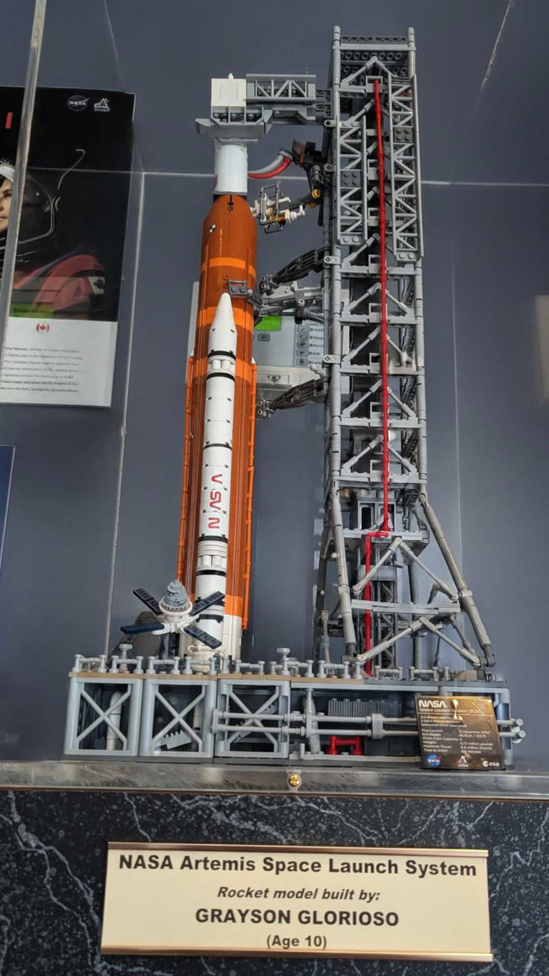 Kenner 10-year-old creates out of this world LEGO Artemis II display ...