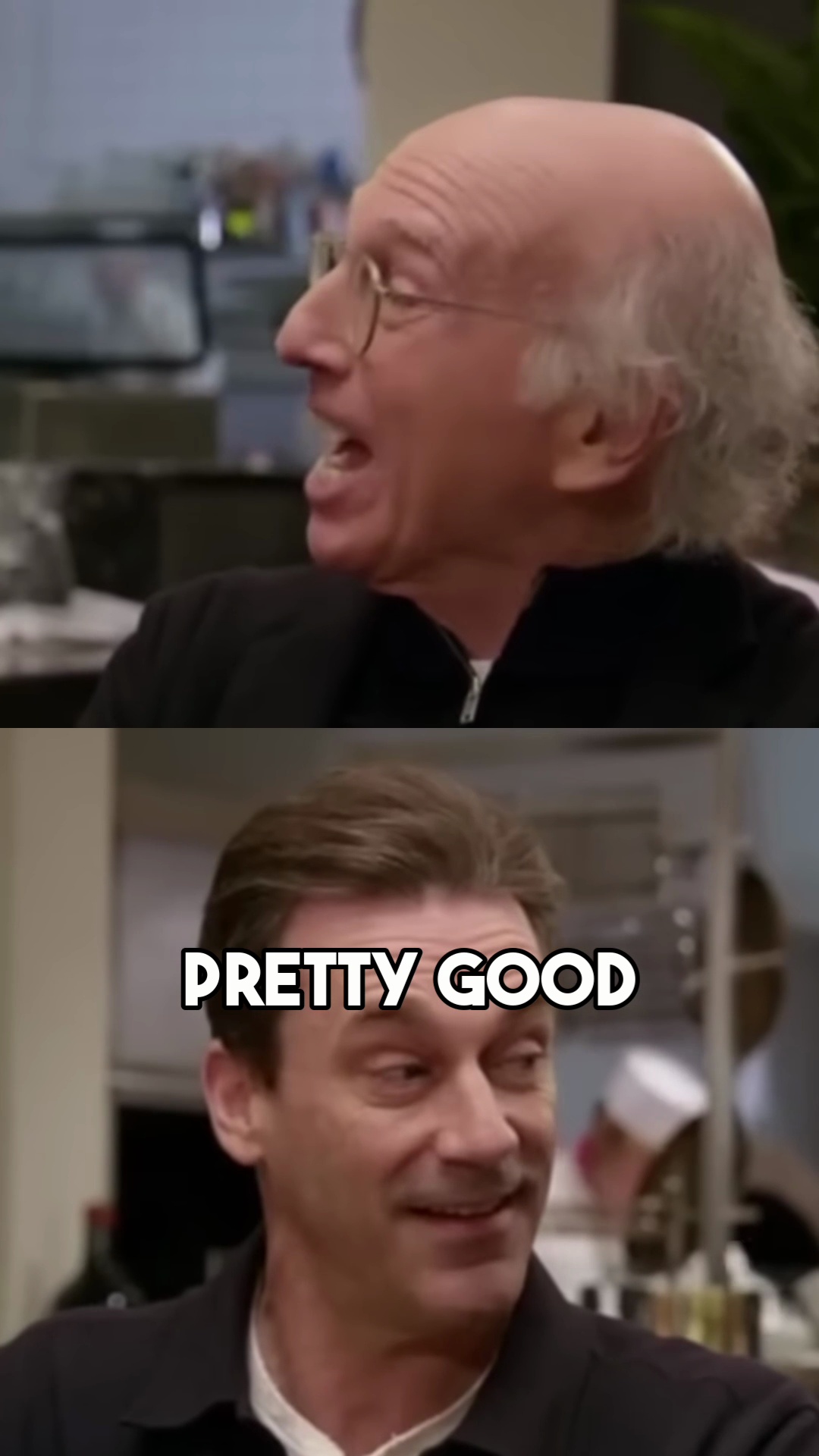 Two Larry Davids take over dinner on Curb Your Enthusiasm