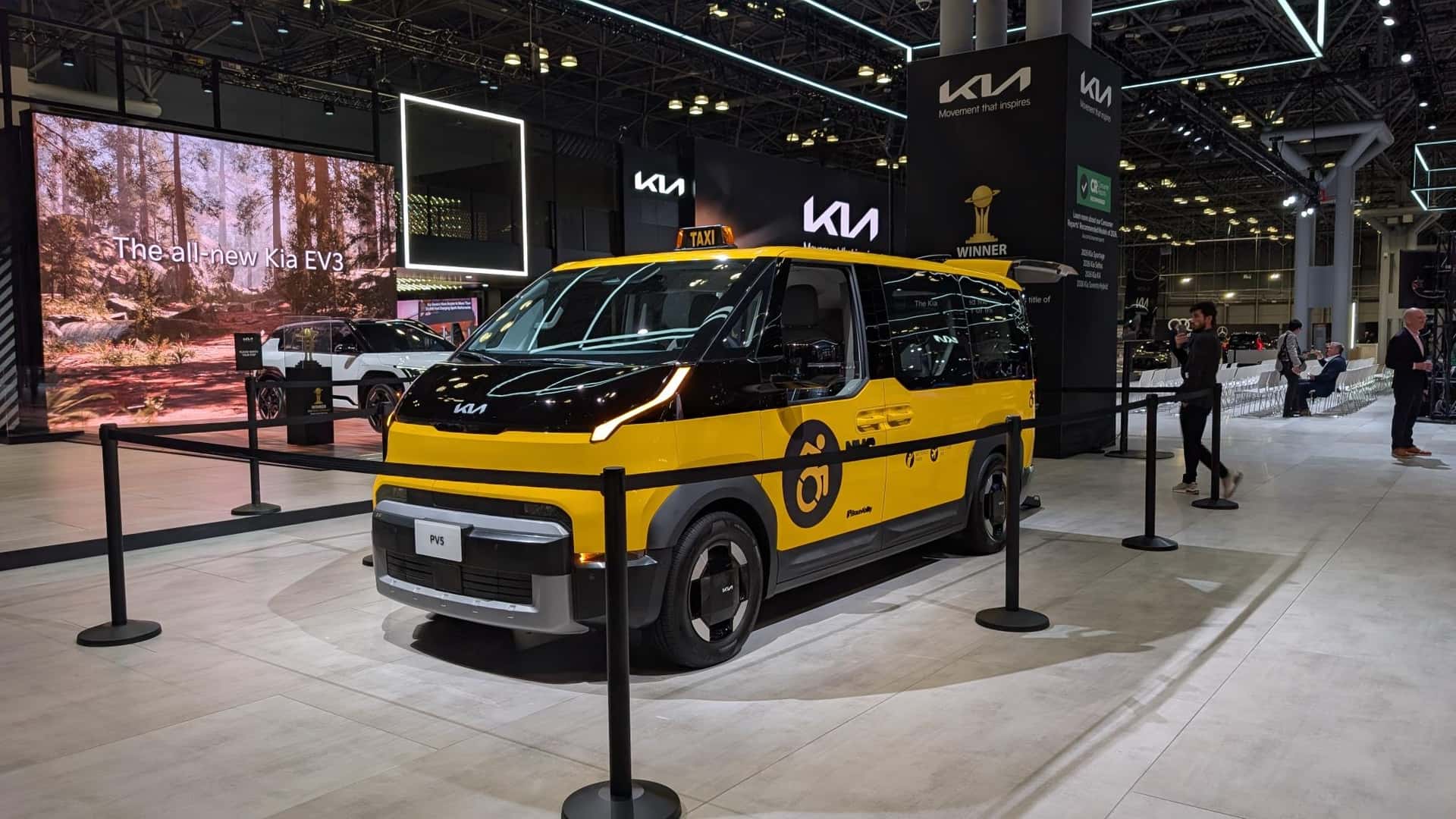Kia's futuristic EV van could become a New York taxi