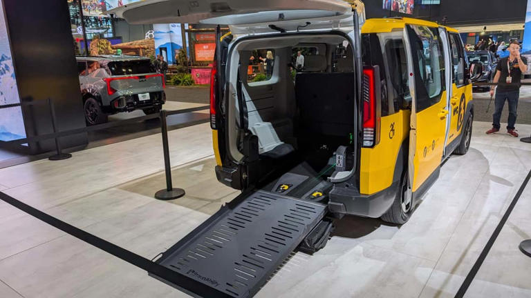 Kia's futuristic EV van could become a New York taxi