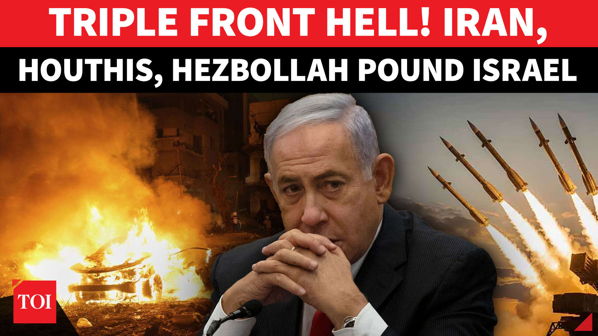 Iran, Houthis, Hezbollah rain hell on Israel in joint attack; missiles ...