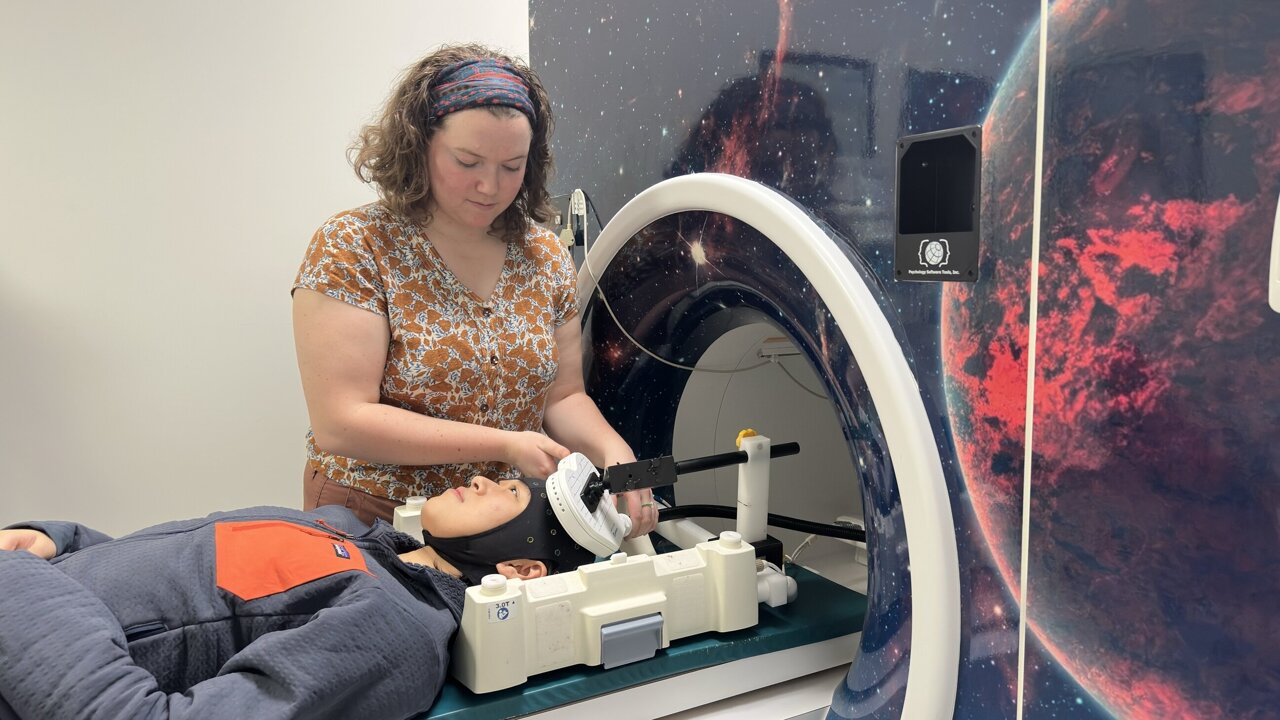 Transcranial magnetic stimulation can target a deep brain region ...